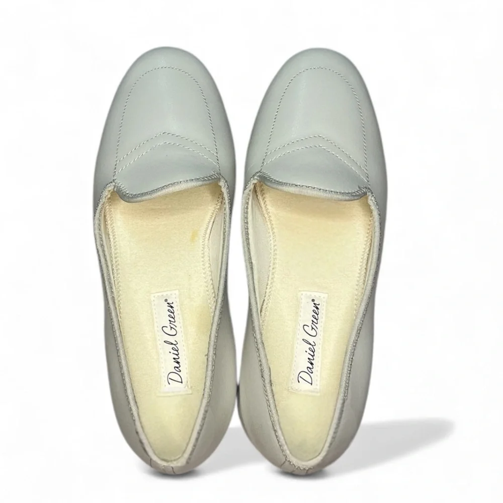 Daniel Green | Shoes | David Green Ivory Leather Loafers For Women ...